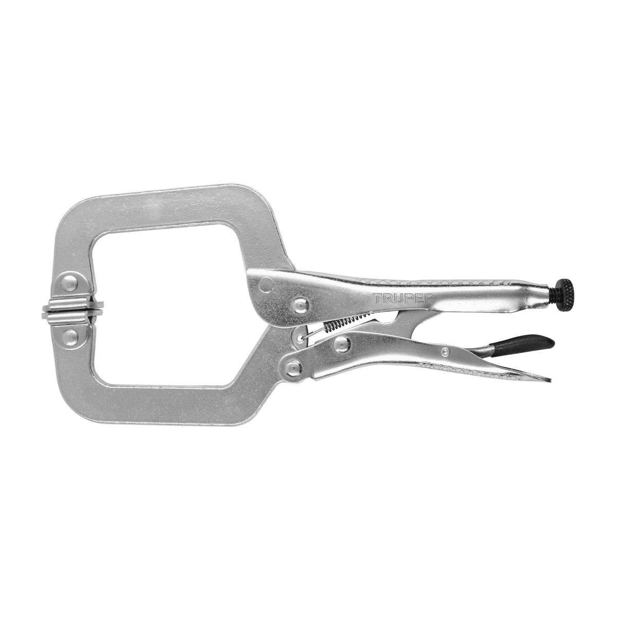 PINZA DE FUERZA TIPO «C» LARGO 23 CM (9″) MORDAZA AUTOAJUSTABLE – Truper